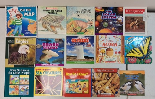 Lot Of 20 8x8 Children's Books. Animals, Insects, Fish, Plants, And ...