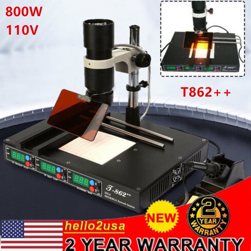 IR Soldering Rework Station T862++ SMD/ BGA Rework Station Infrared ...