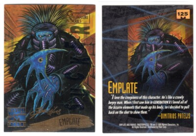 Chase- Marvel Masterpieces 1995 Emotion Signature Series Card #125 ...
