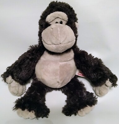 Nici Germany Gray Monkey Ape Plush Stuffed Animal 11" Dark and Light ...