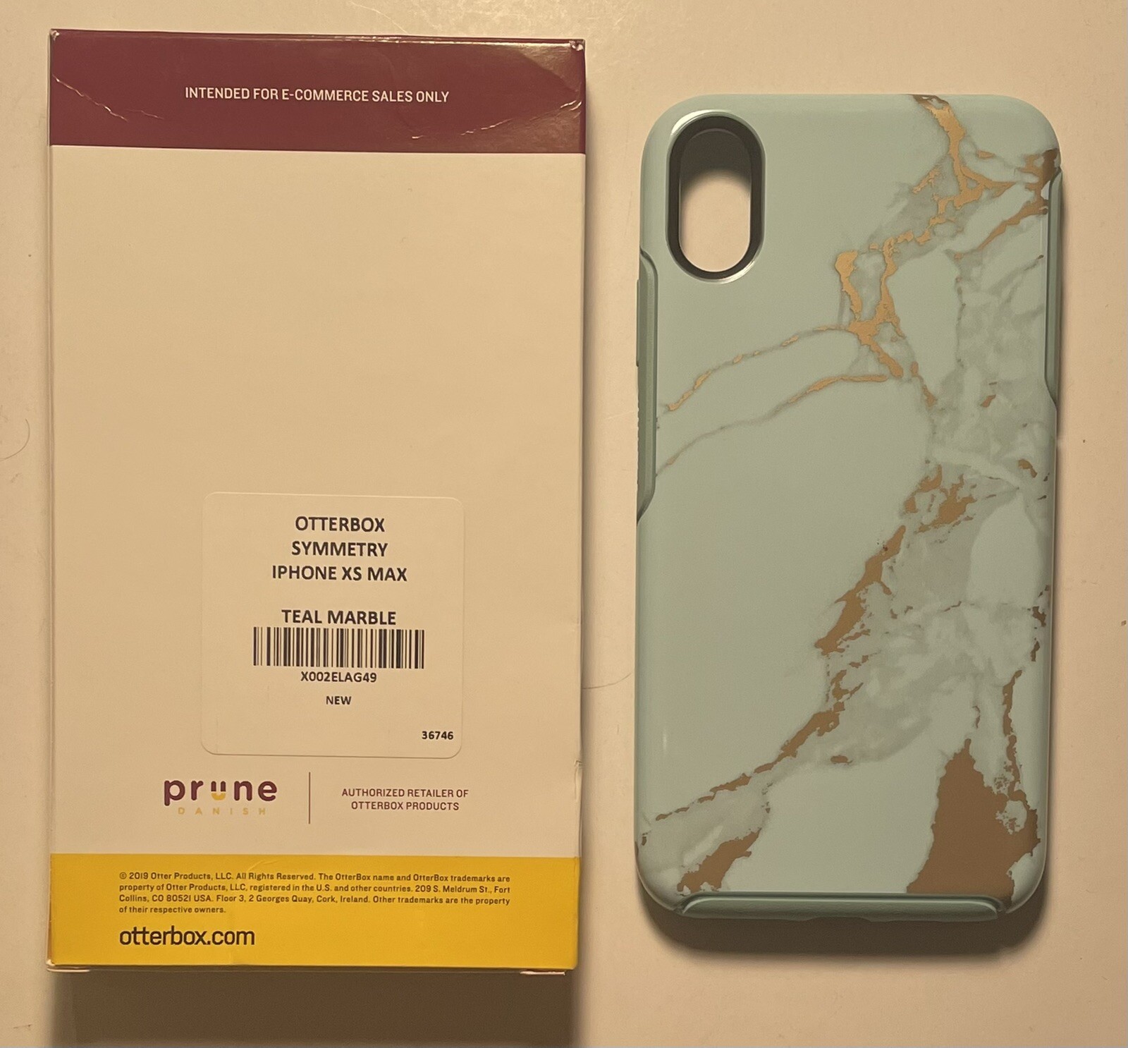 Otterbox Symmetry Series Phone Case For iPhone XS Max Teal Marble | eBay