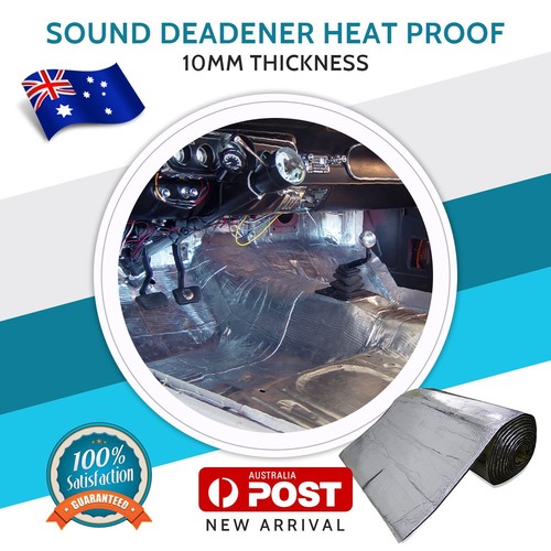 1M X 6M Car Heat Insulation Shield 10mm Noise Deadening Sound Proofing ...