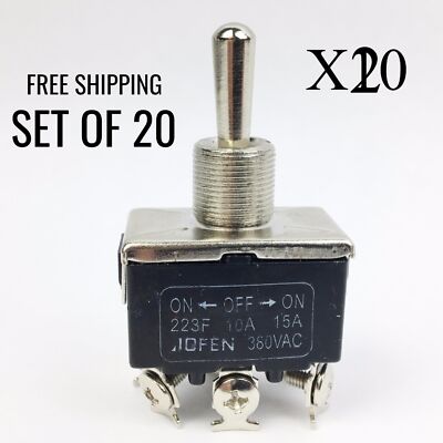 Jofen Industrial Toggle Switch On Off 223F 380VAC SET OF 20 | eBay UK