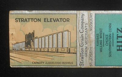 1930s Stratton Elevator St. Joseph Hitz Flour & Grain Co. Railroad ...
