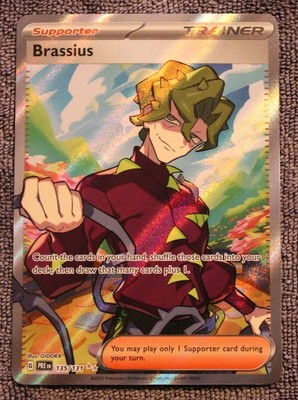Brassius 135/131 SV Prismatic Evolutions Ultra Rare Pokemon Card - NM ...