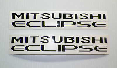 2000-2005 Mitsubishi Eclipse Rear Bumper Embossed Letter Decals Inserts ...