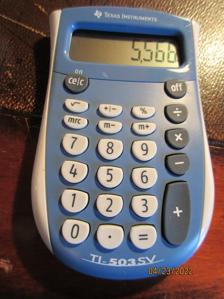 Lot of 3 Texas Instruments Calculator TI-503 SV Blue/White Tested ...