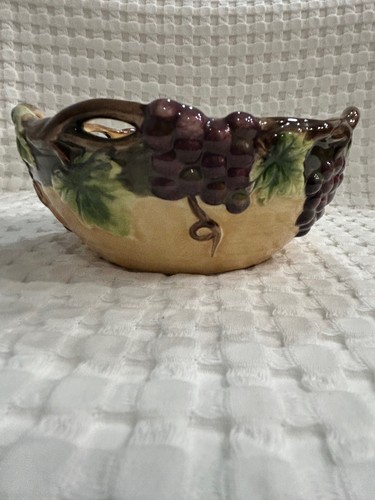 1 Collectors Vintage Pacific Rim 6in. Bowl, Grapes, Hand Painted ...