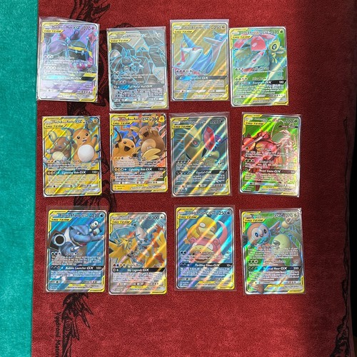 12 SM GX Full Art Ultra Rare Tag Team SET Card Lot Collection POKEMON ...