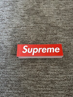 Supreme Bogo Red Box Logo Sticker 100% Authentic-1 Sticker | eBay
