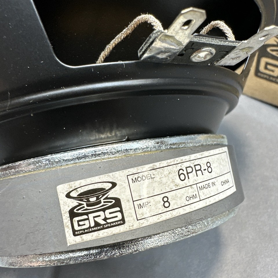 Brand New GRS 6PR-8 6.5" Poly Cone Rubber Surround Woofer LOT 2 ...
