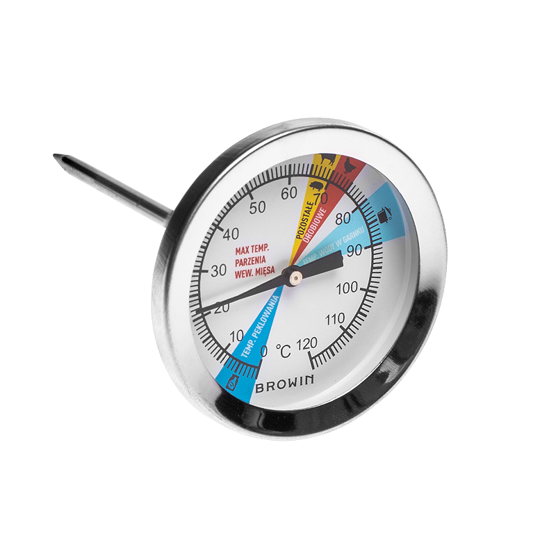 Thermometer für SCHINKENKOCHER 0,8KG, Backthermometer Edelstahl, 0-120 ...