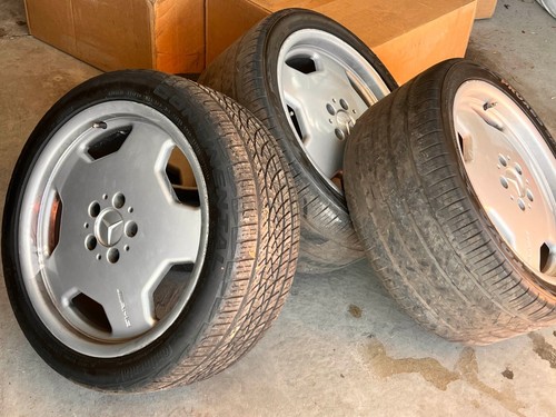 Mercedes benz R129 W140 W202 W124 W210 E55 AMG Monoblock wheel set ...