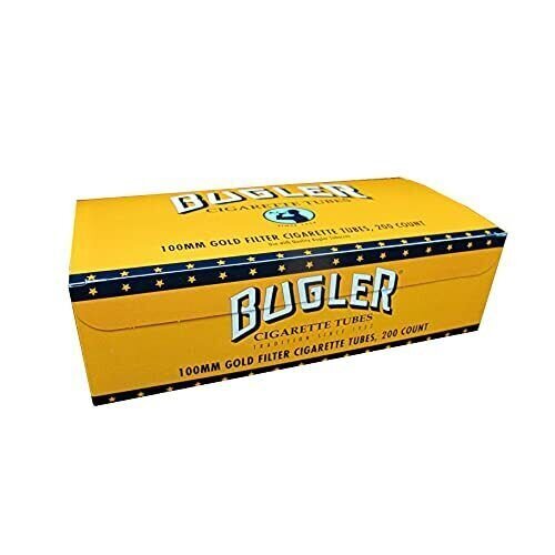 Bugler RYO Cigarette Tubes - 100mm Size Gold Light 200ct Box | eBay