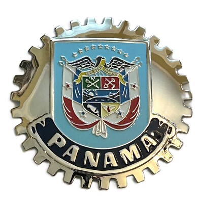 PANAMA COAT OF ARMS CREST CAR GRILLE BADGE EMBLEM | eBay