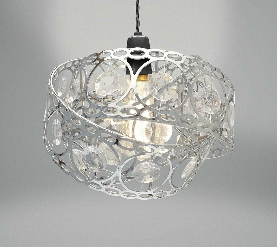 Modern Chandelier Acrylic Crystal Light Shades Droplet Ceiling Pendant ...