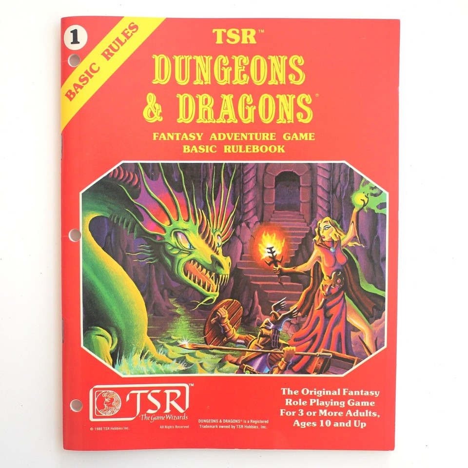 1980 1981 TSR Dungeons & Dragons Fantasy Adventure GAME #1011 Basic ...