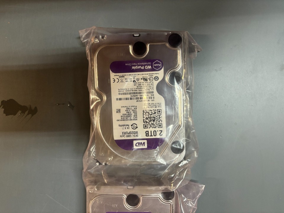 WD WD20PURZ /X Purple 2TB Surveillance Hard Disk Drive 5400RPM SATA 3.5 ...