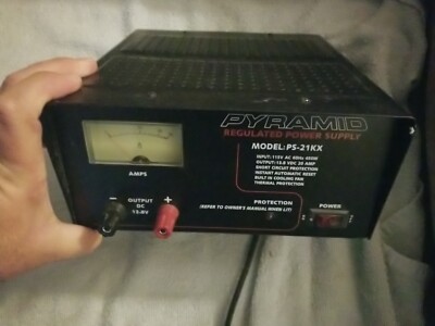PYRAMID Regulated Power Supply Model PS-21KX 13.8 V DC 20 Amp Output ...