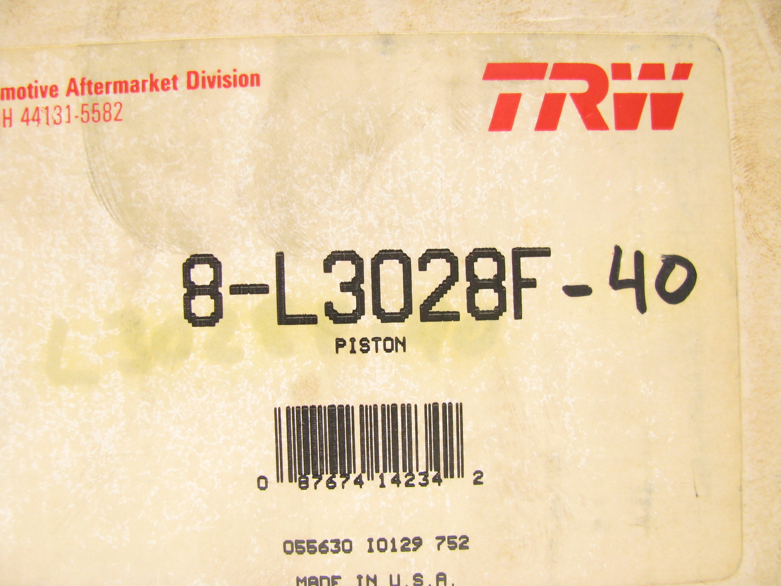 (8) TRW L3028F Cast Alum Engine Piston Set .040" 1976-1985 Chevrolet ...