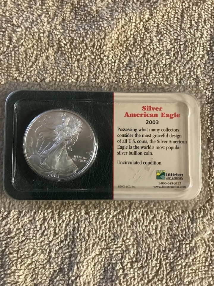 2002 thru 2006 Littleton American Eagle Uncirculated 1 oz .999 Silver | eBay