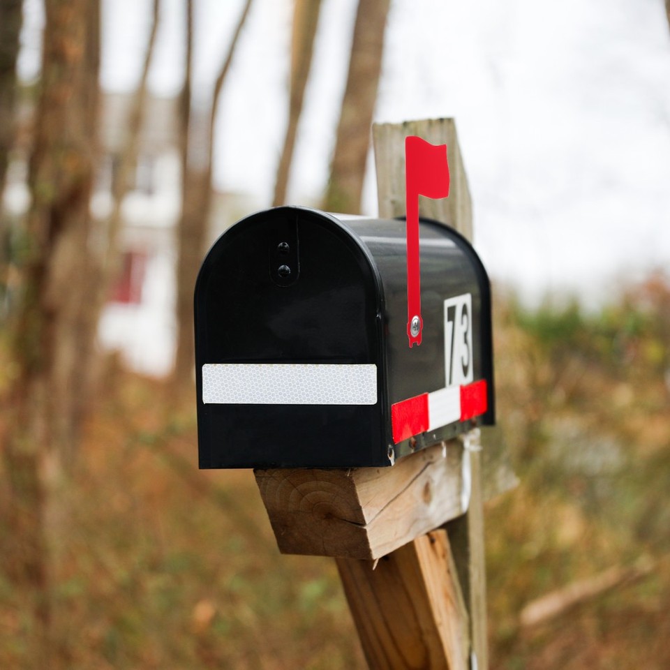 Acrylic Mailbox With Rotatable Red Flag And Mini Flag National Design ...