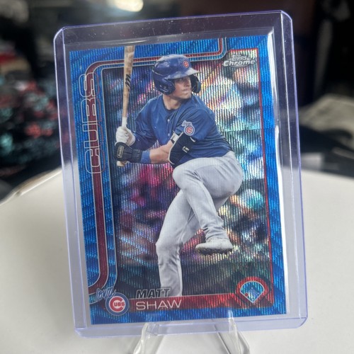 2025 Topps Pro Debut #PDC-128 Matt Shaw Chrome Blue Refractor #/150 | eBay