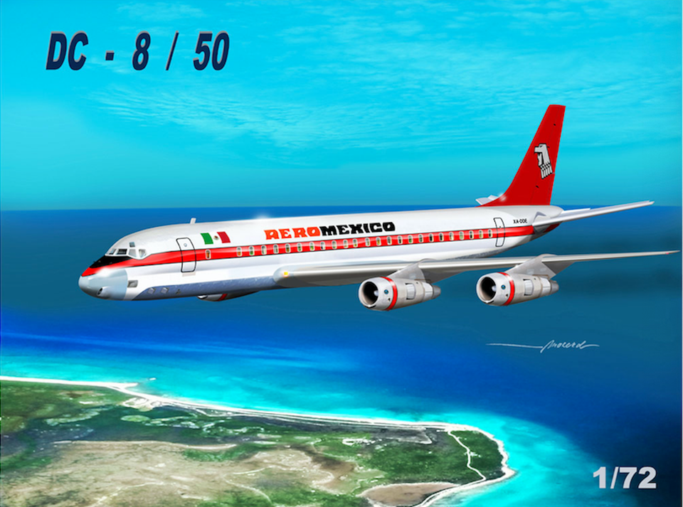 Mach 2 Models 1/72 DOUGLAS DC-8/50 Aero Mexico | eBay