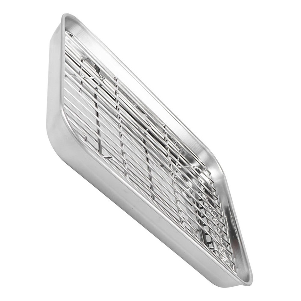 Cookie Cooling Rack with Tray Wire Racks for Baking Toaster Oven Pan ...