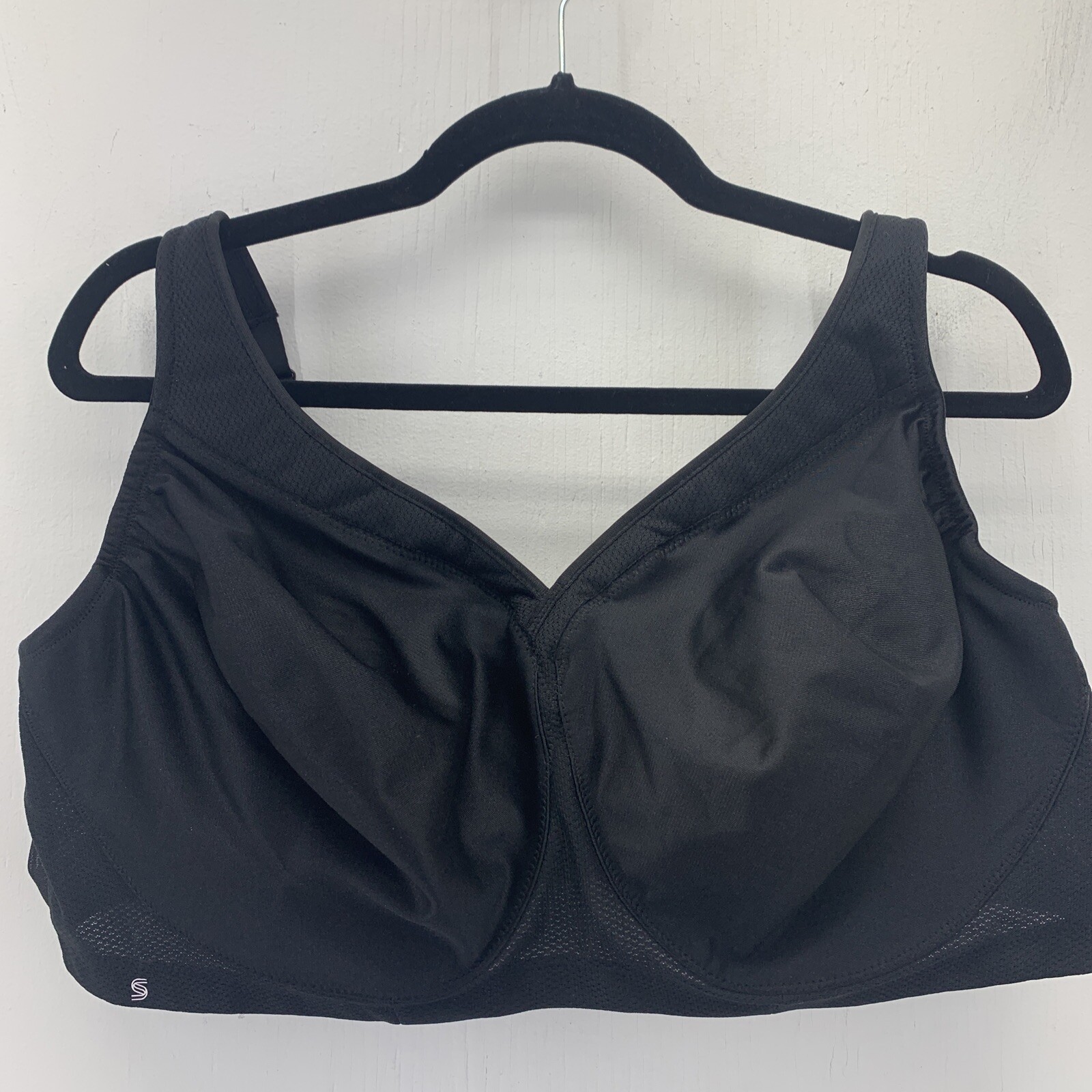 Glamorise Sport 48DD Bra 1006 Black Wireless Support No Bounce | eBay