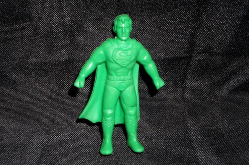 1979 DC Comics Superman Green Rubber Eraser Keshi Figure Large Tall ...
