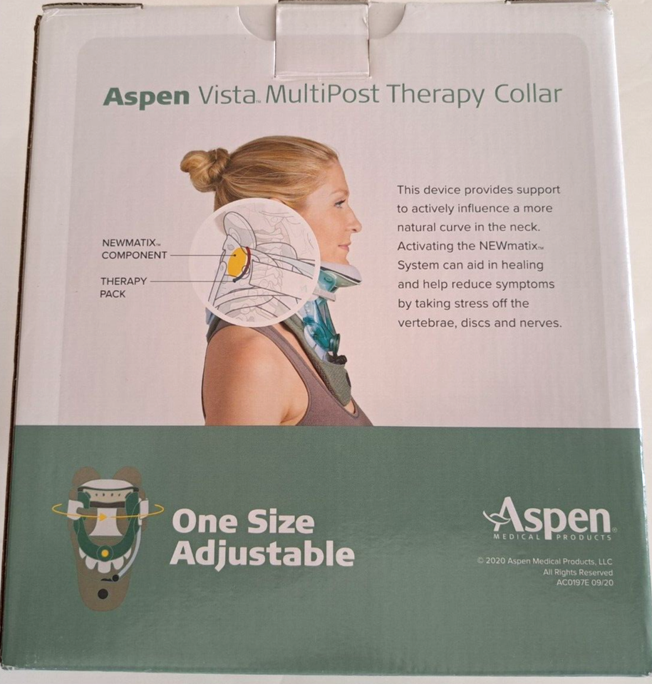 Aspen Vista Multipost Cervical Therapy Collar Universal Size Neck Brace ...