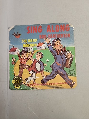 Ray Heatherton - The Merry Mailman - RECORD SLEEVE ONLY (45RPM 7 ...