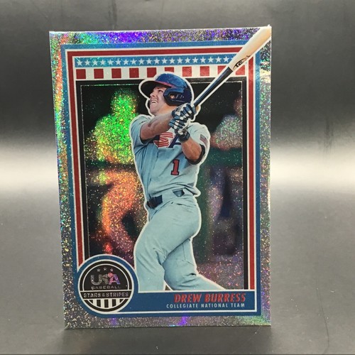 DREW BURRESS 2025 USA Stars & Stripes SPARKLE COLLEGIATE | eBay