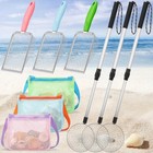 Kids - 9pcs Shelling Tools for Beach Include Sand Sifter, Pole, Bag ...