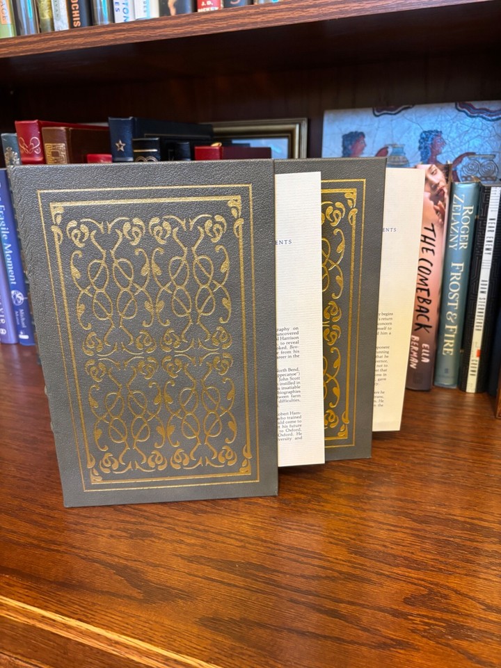 Benjamin Harrison. Harry Sievers. 2 Volumes Easton Press 1989 Leather w ...