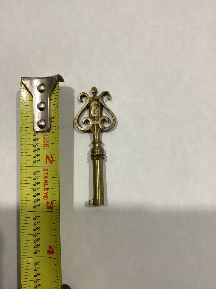 GENUINE Antique Piano Skeleton Key BRASS Steinway & Sons Grand Piano ...