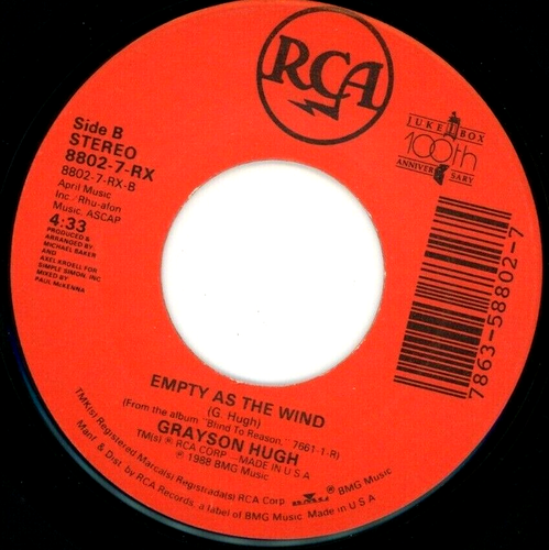 Grayson Hugh – Talk It Over 1988 RCA Pop Rock VG+ | eBay