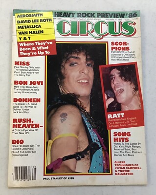 CIRCUS ROCK AND ROLL MAGAZINE JANUARY 1986 ISSUE HEAVY ROCK PREVIEW ...