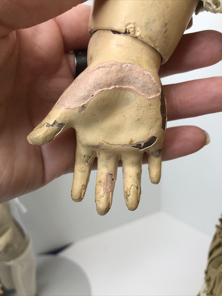 30” Antique OM Jumeau SFBJ French Bisque Doll Compo BJ Body BL SL Eyes Sweet #L | eBay