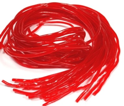 LICORICE- Shoestring Strawberry Licorice Laces Gustaf's- Select Weight ...
