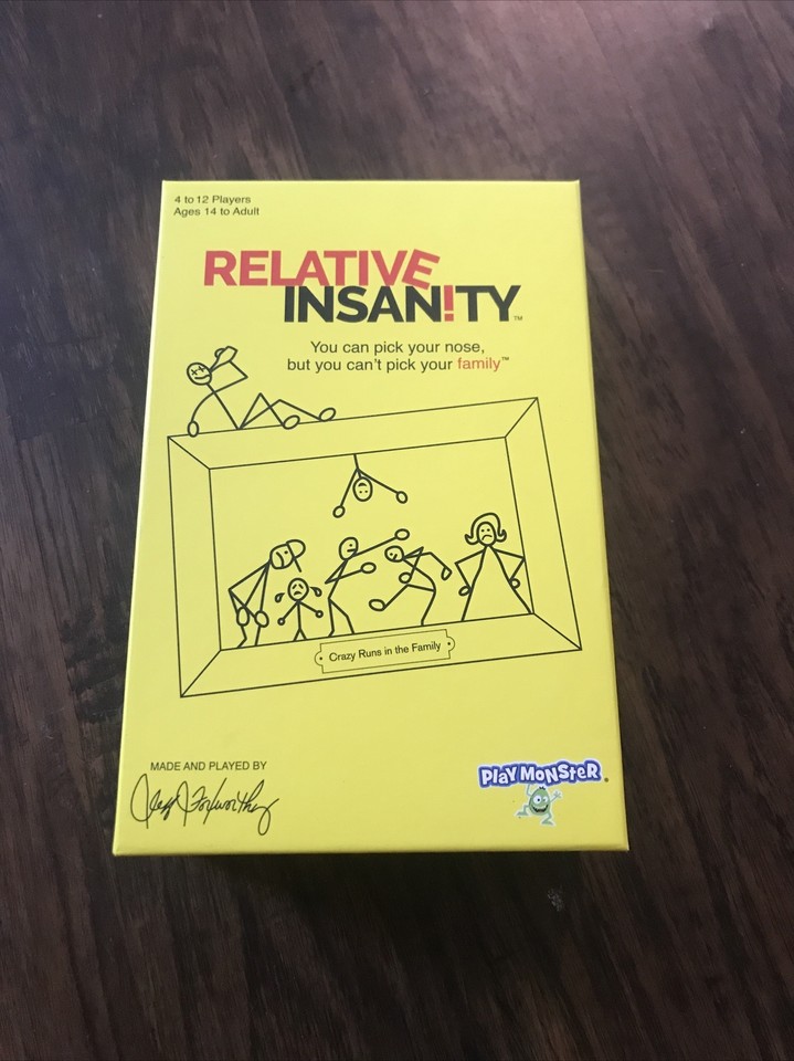 Play Monster RELATIVE INSANITY Party Game By Jeff Foxworthy | eBay
