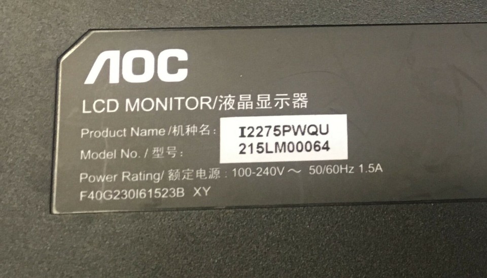 Aoc 715g7775-P03-000-001M Power Supply for Monitor Aoc I2275PWQU | eBay
