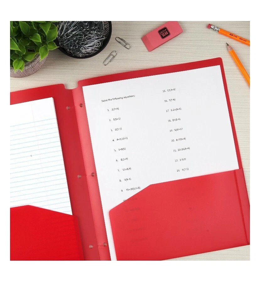 Red Pocket Folder
