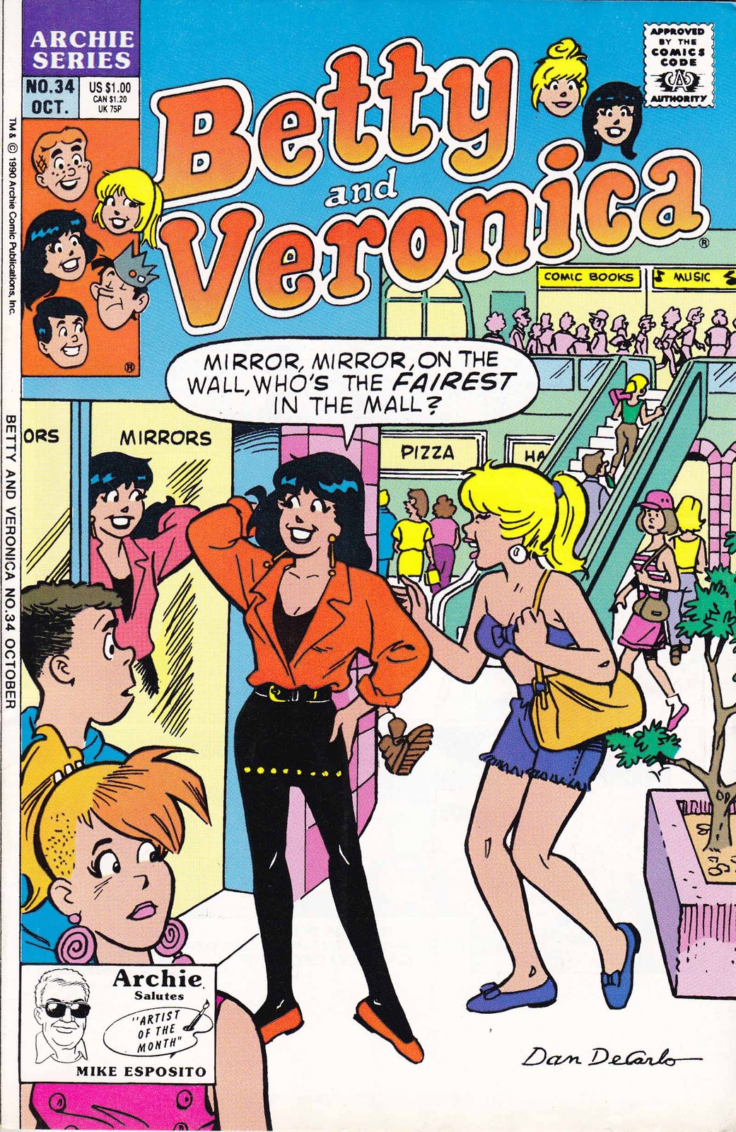 Betty and Veronica #34 FN; Archie | Shopping Mall Cover - w/Bag+Board ...