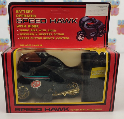 Speed Hawk Turbo Battery Operated Moto With Rider Black Street | eBay