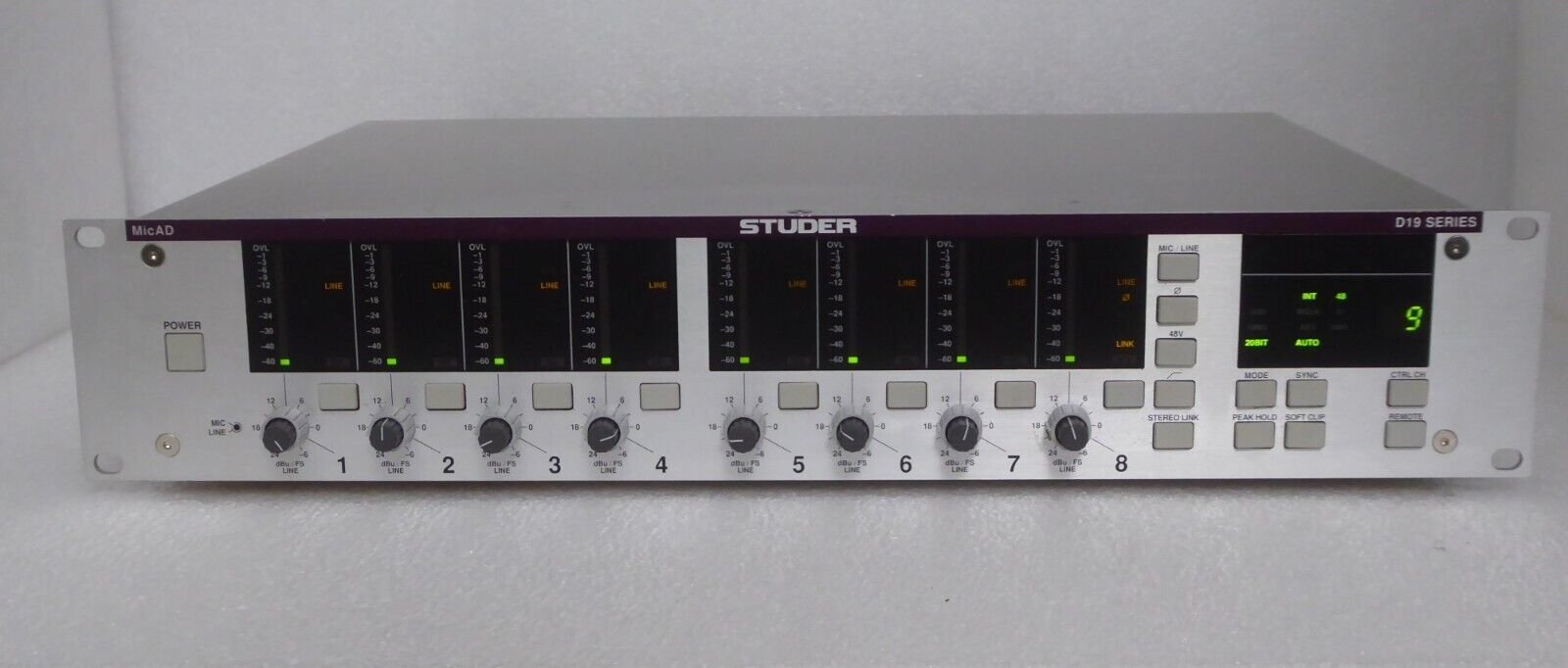 Studer D19 Series Analog to Digital Converter { For Parts/Not Working ...