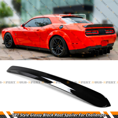 GLOSS BLACK REAR WINDOW ROOF SPOILER FOR 2008-2023 DODGE CHALLENGER SRT ...