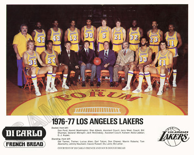 1976-77 LOS ANGELES LAKERS BASKETBALL 8X10 TEAM PHOTO | eBay