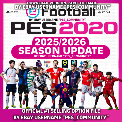 PES 2020 Option File - *25/26 SEASON TRANSFERS AND KITS, AUGUST 2025 ...